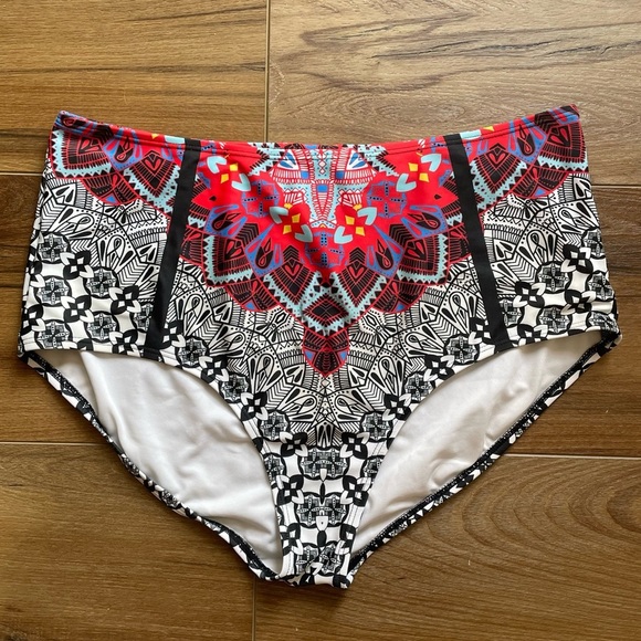 Swimsuits For All | Swim | Swimsuits For All Black White Red Print ...